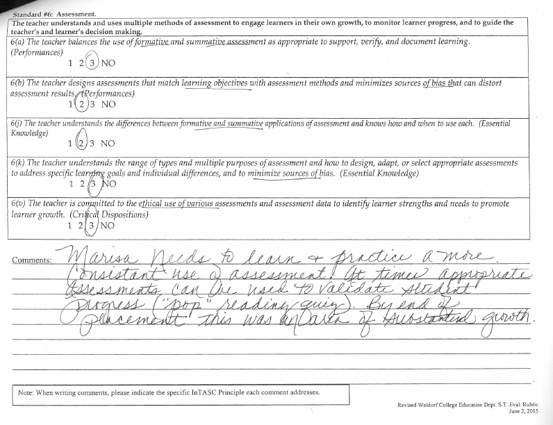 Assessments of INTASC Standards | Miss Donnelly's Daily Apple